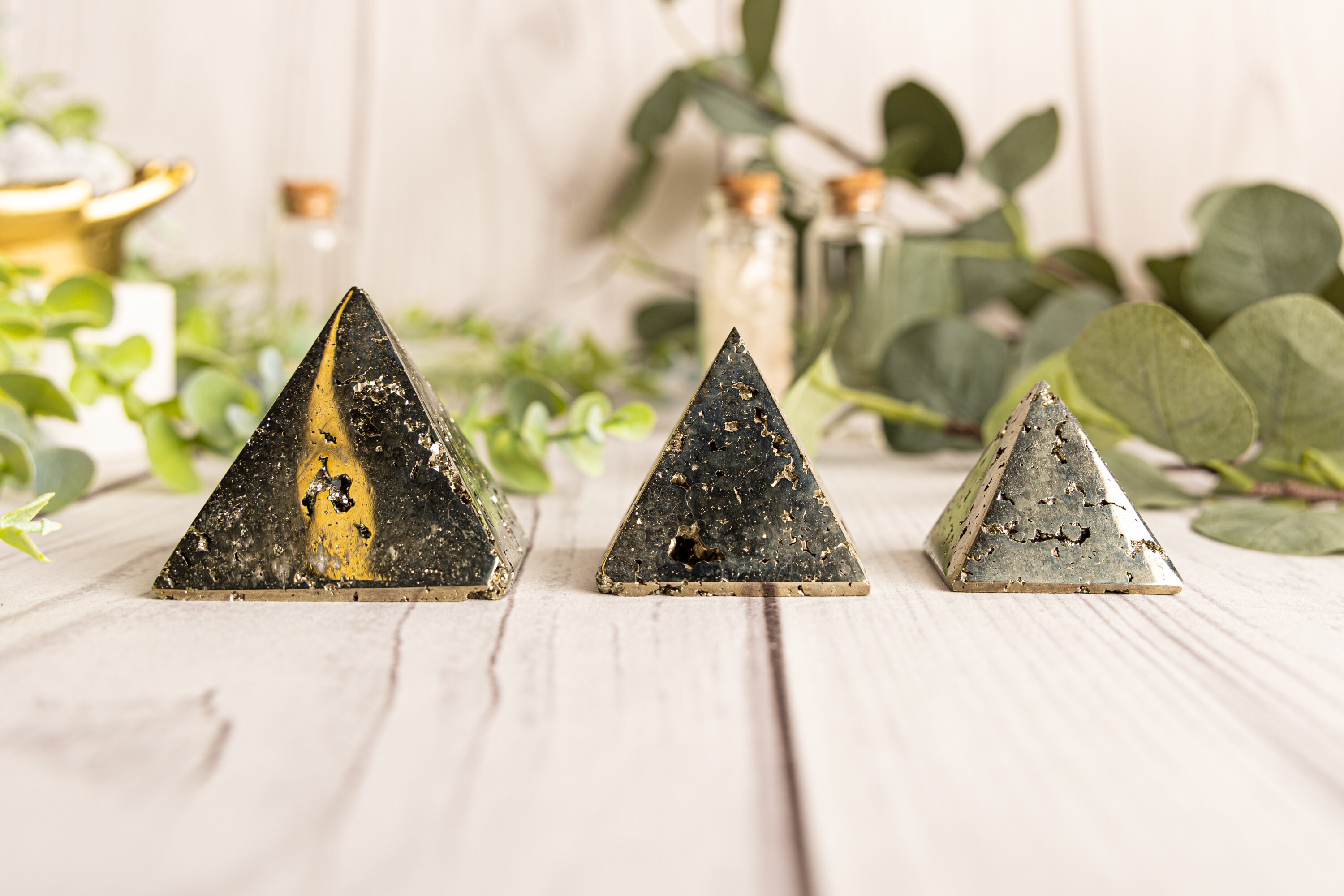 Pyrite Large Pyramid Crystal Tower - Raw Natural Large Pyrite Towers ...
