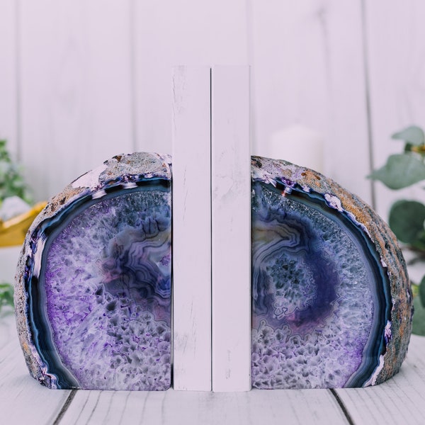 Agate Bookends - Etsy