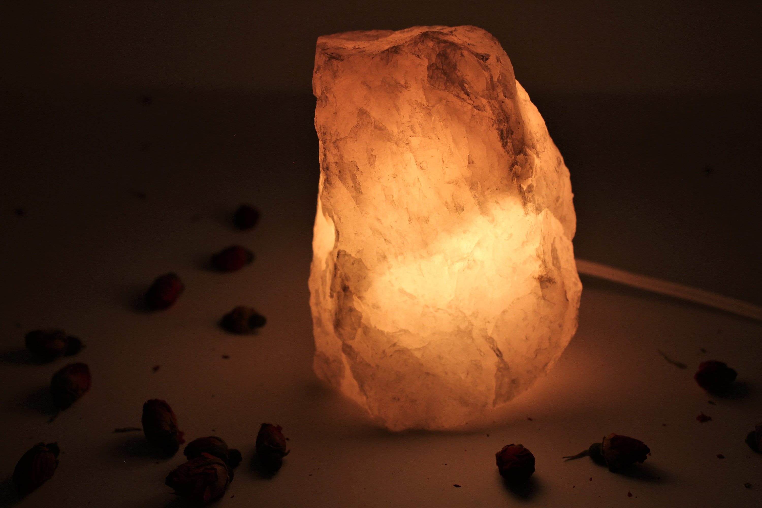 Raw Rose Quartz Lamp, Rough Quartz, Decor, Home Decor, Crystals, Lamps ...