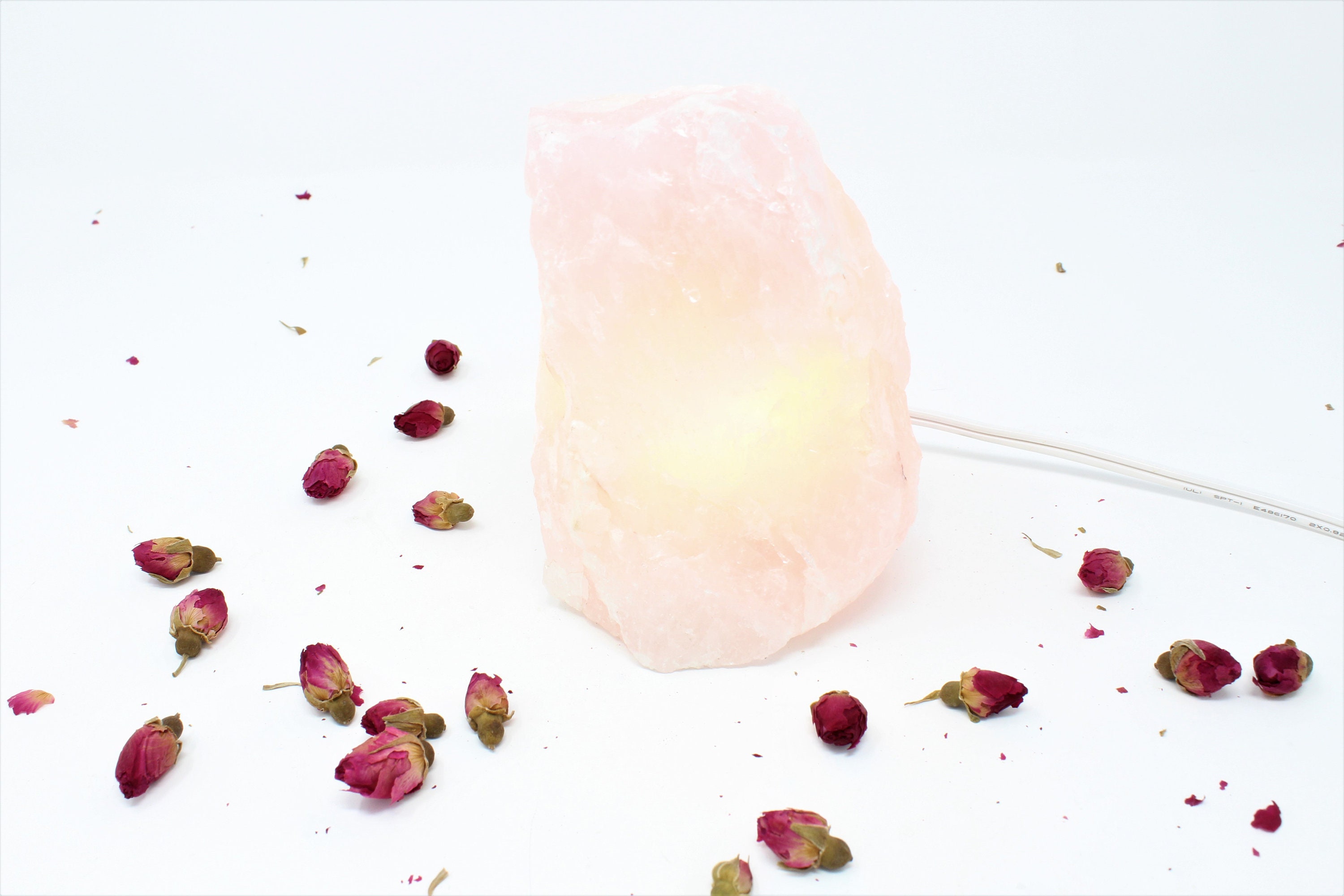 Raw Rose Quartz Lamp, Rough Quartz, Decor, Home Decor, Crystals, Lamps ...