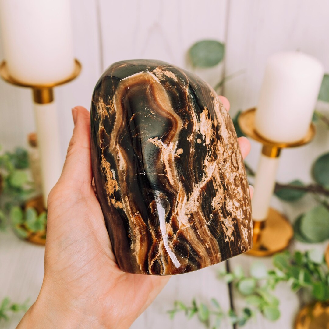 Chocolate Calcite Freeforms - Polished Large Chocolate Calcites Free ...