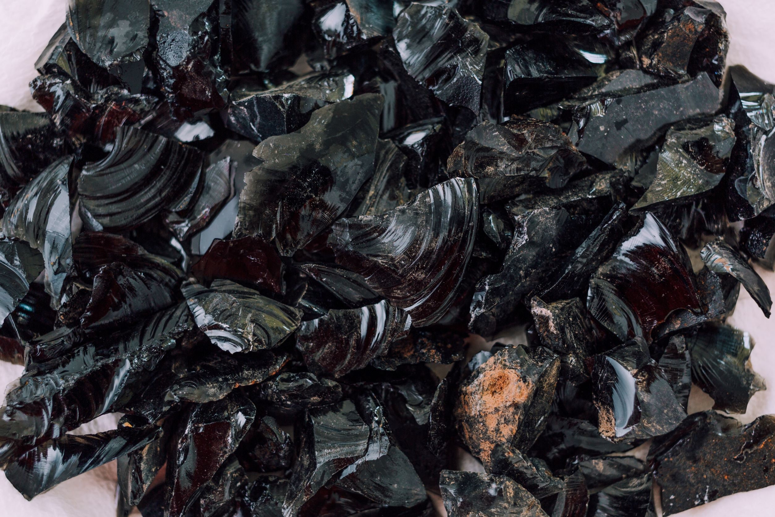 Raw Black Obsidian Chips Non Polished Natural and Raw High - Etsy