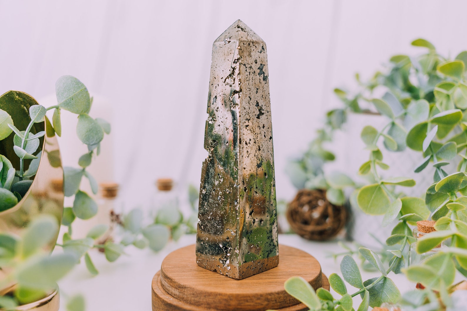 Pyrite Obelisk Crystal Tower Raw Natural Large Pyrite Towers - Etsy