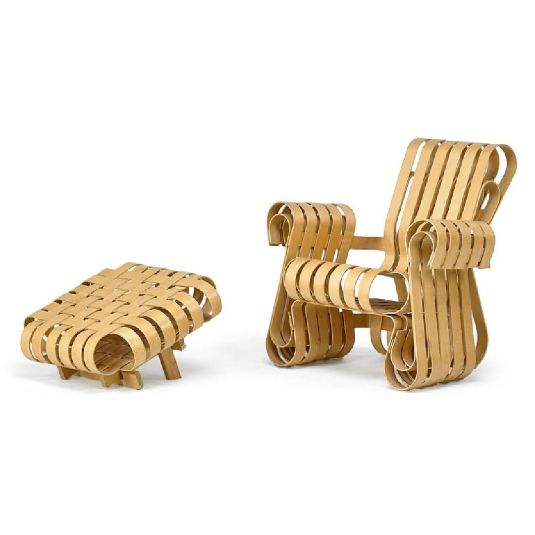 Frank Gehry Power Play Chair and Ottoman for Knoll Studio - Etsy