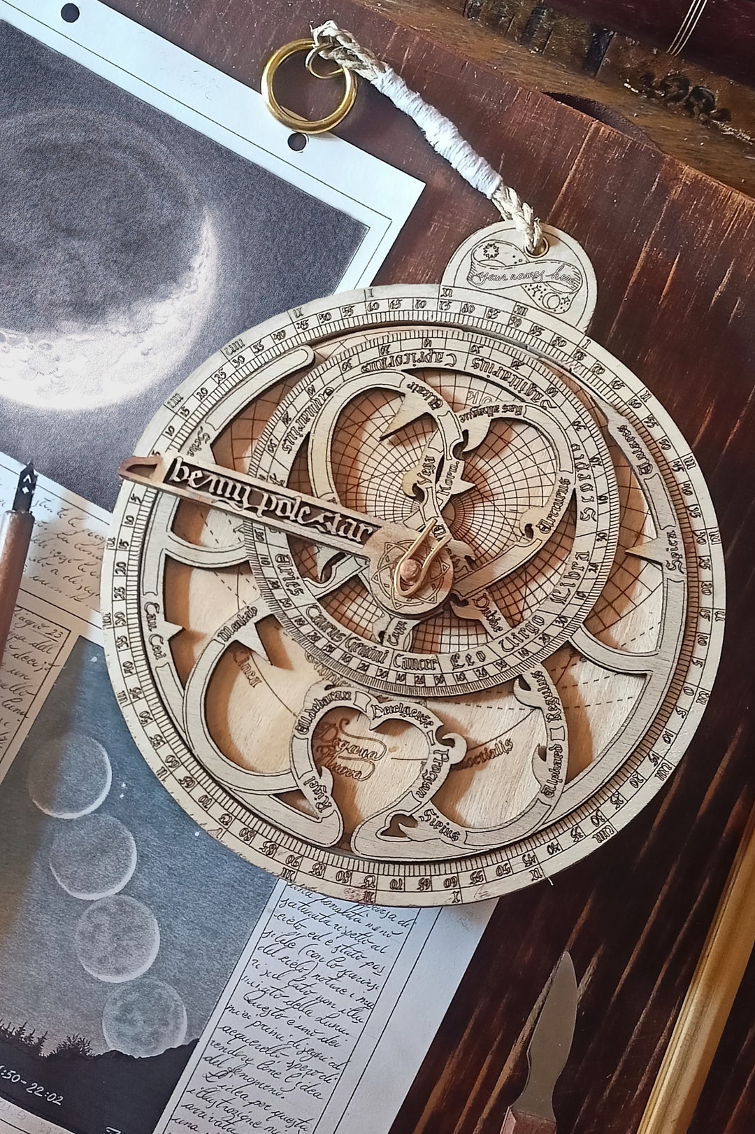 Original SVG Files for Wooden Astrolabe for Valentine's Day ...