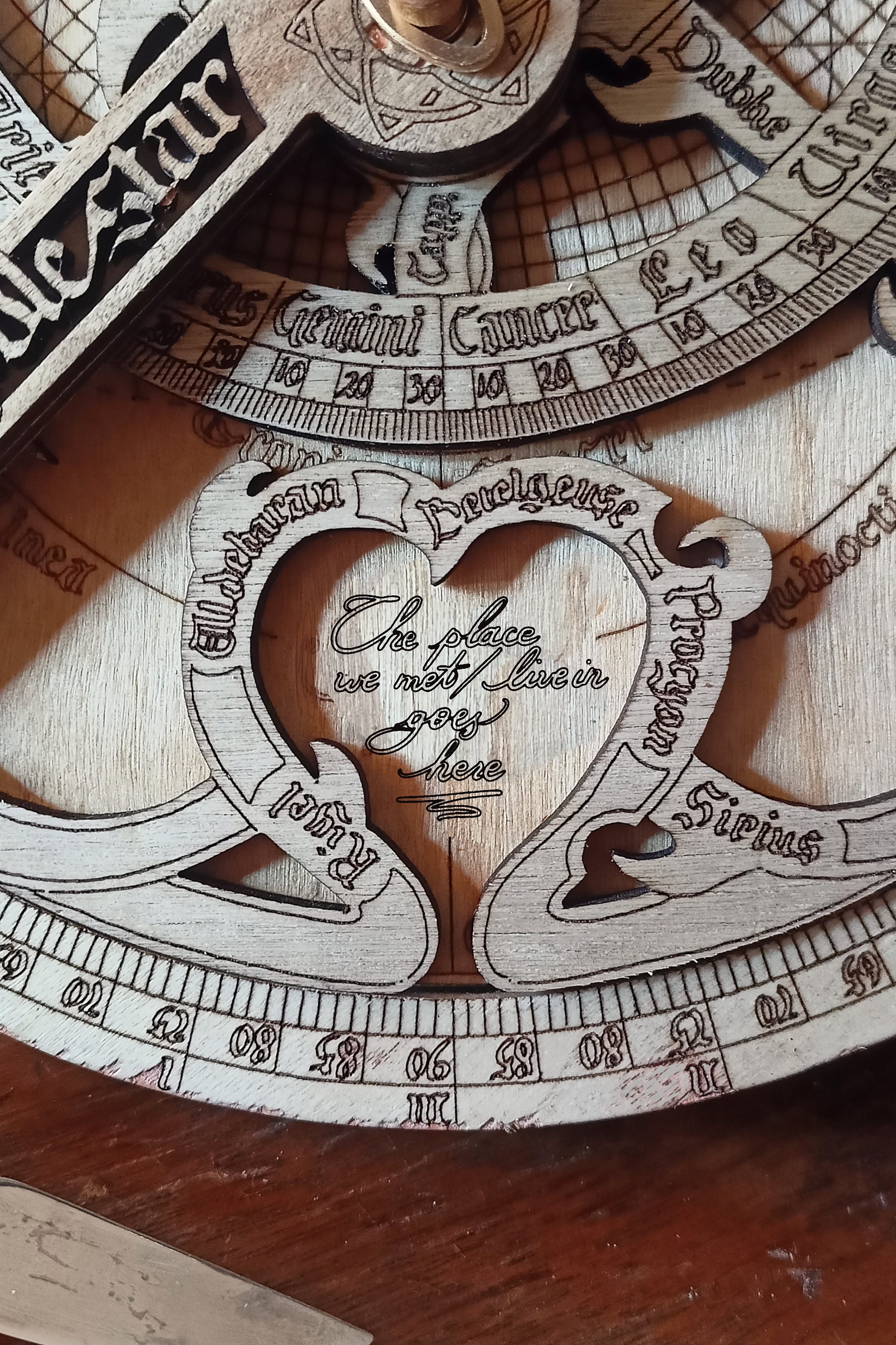 Original SVG Files for Wooden Astrolabe for Valentine's Day ...