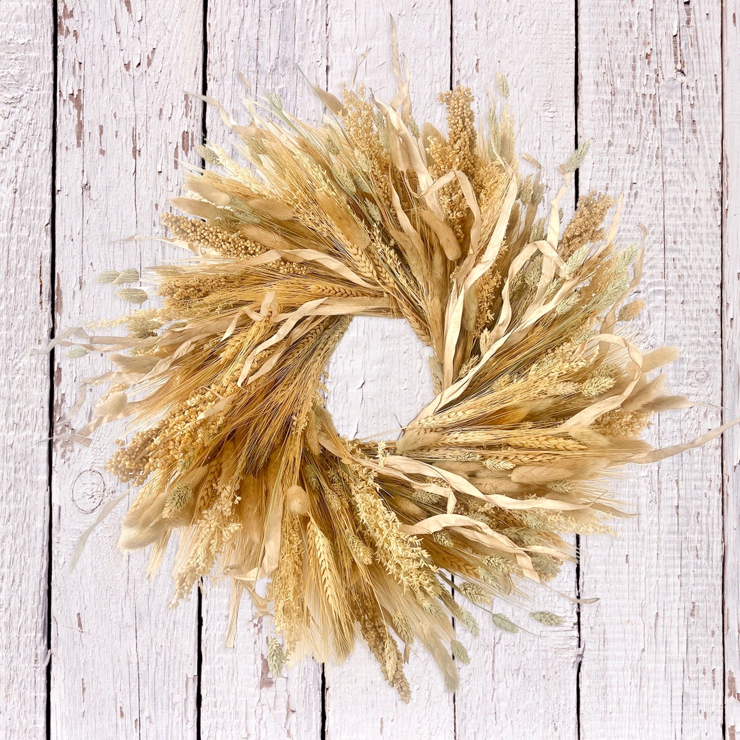 Golden Grains Wreath 18-30" - Etsy