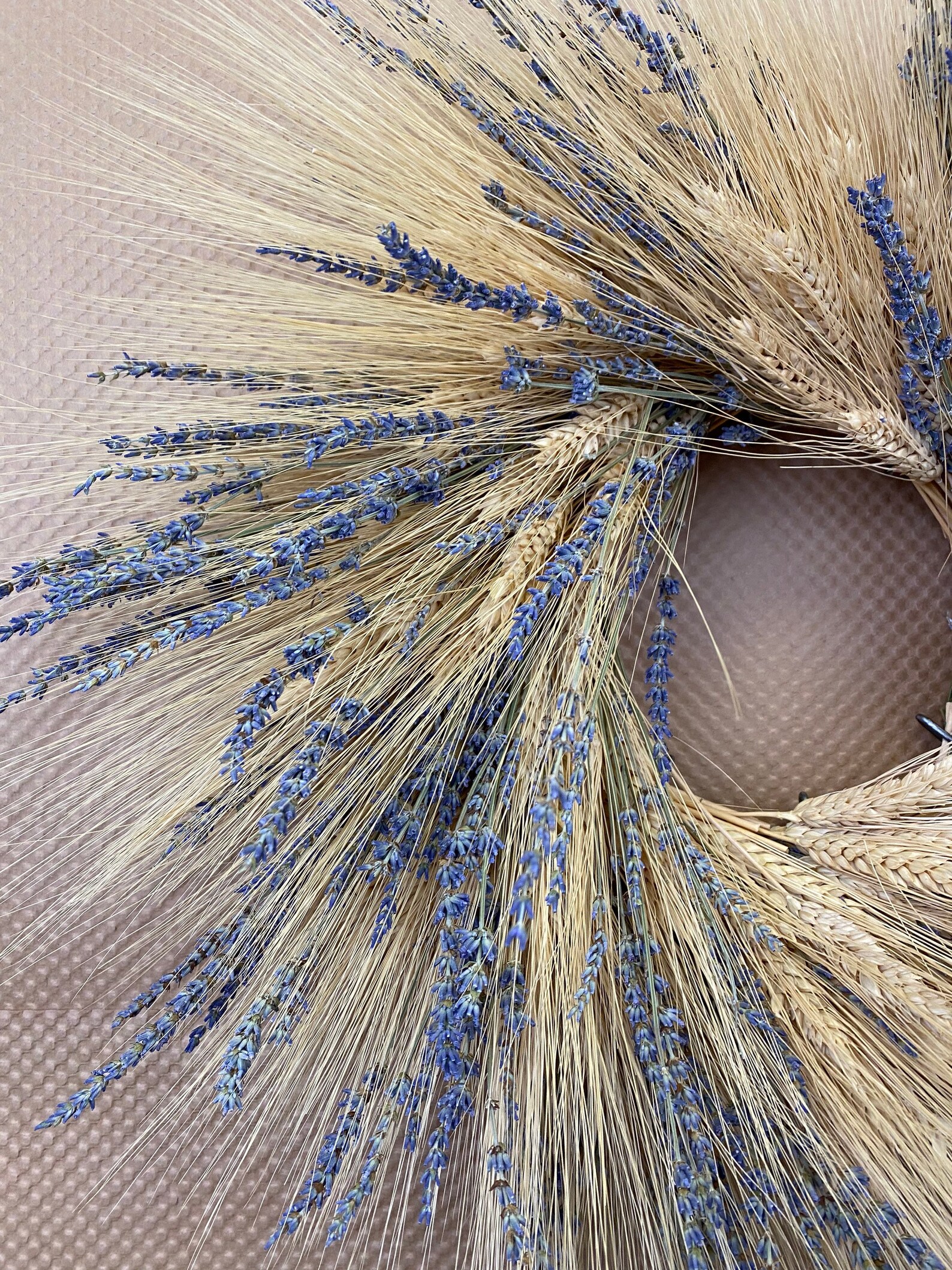 Dried Lavender & Wheat Autumn Wreath - Etsy