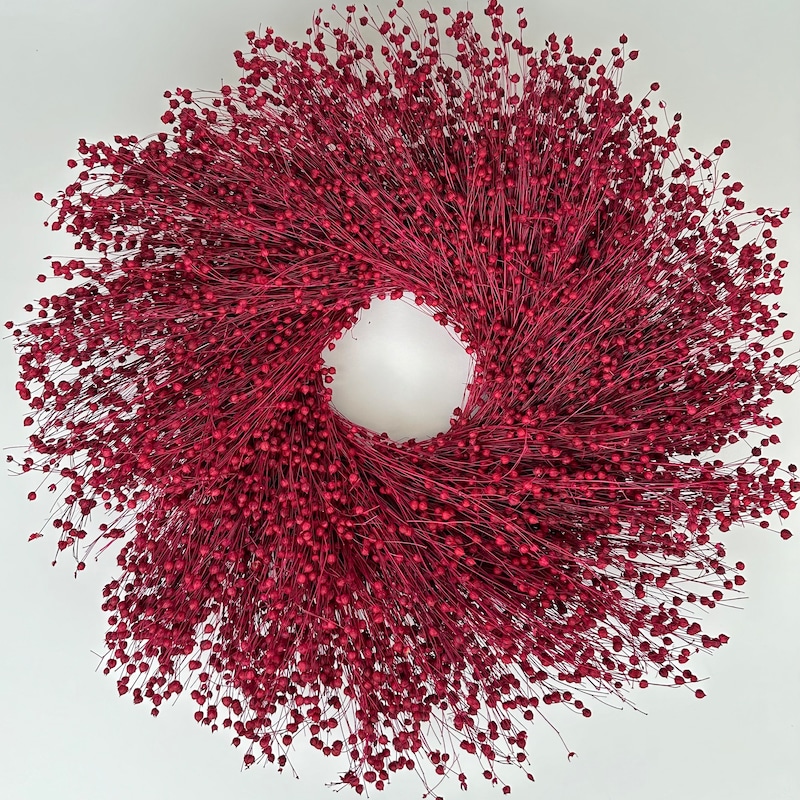 Red Wreath - Etsy