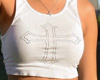 Rhinestone Top | Etsy