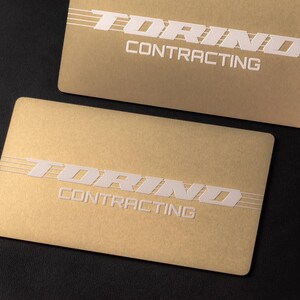 Metal Business Cards, Personalized Gold Metal Business Cards - Etsy