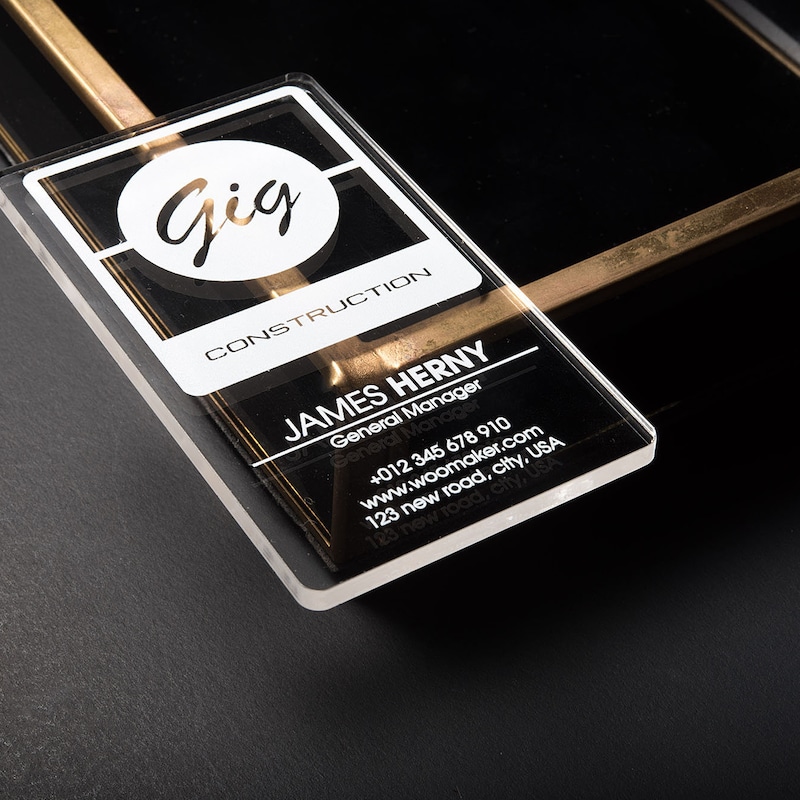 Clear Business Cards - Etsy