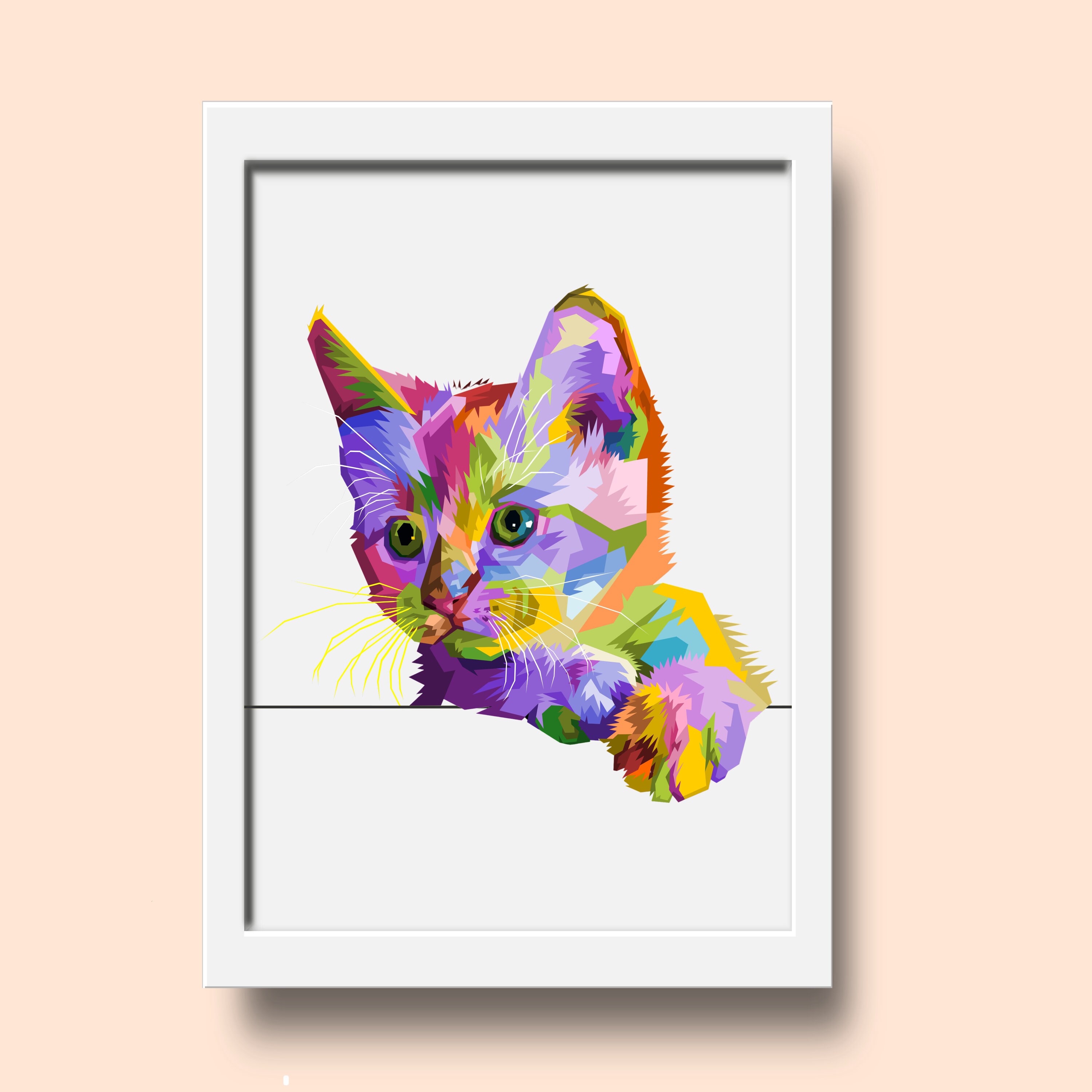 Contemporary Kitten Print