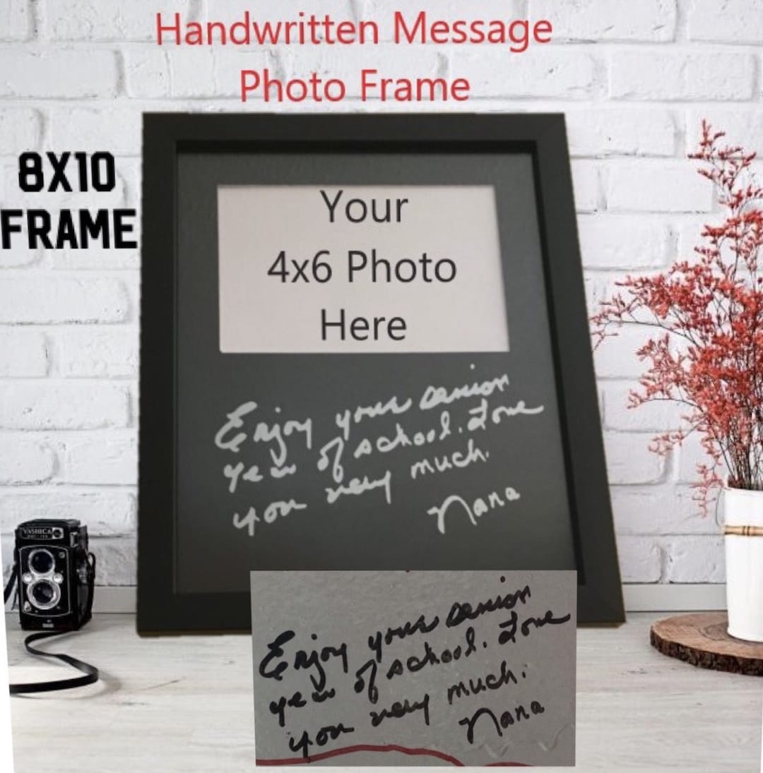 Actual Handwriting Custom Photo Frame memorial Christmas - Etsy