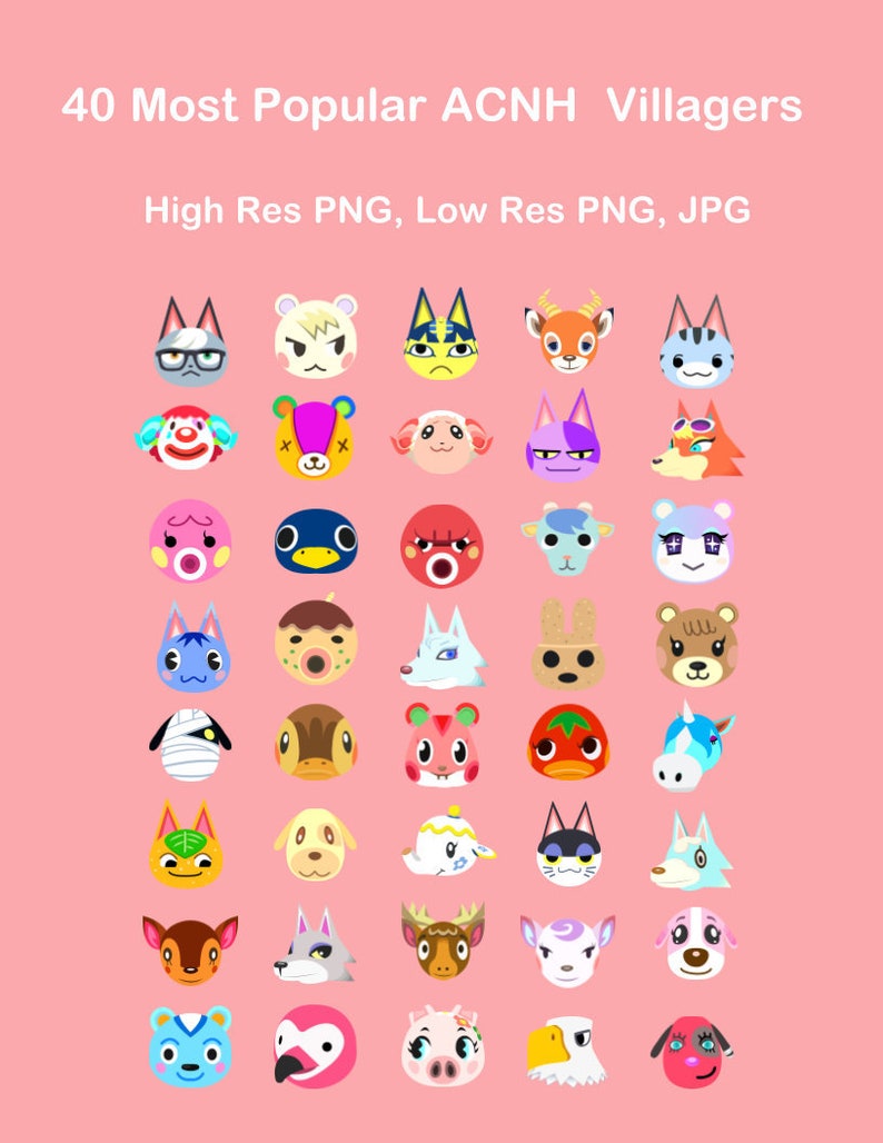 Animal Crossing Villagers | PNG, JPG, Clipart, Icon, Items | High ...