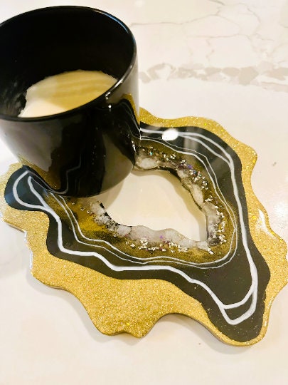 Agate Slice Tray, Geode Tray, Jewelry Tray,candle Holder, Vanity and ...