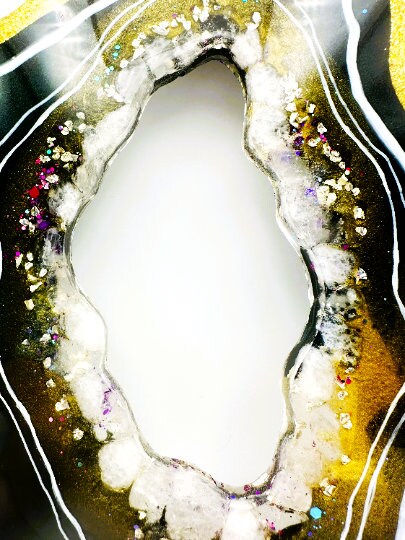 Agate Slice Tray, Geode Tray, Jewelry Tray,candle Holder, Vanity and ...