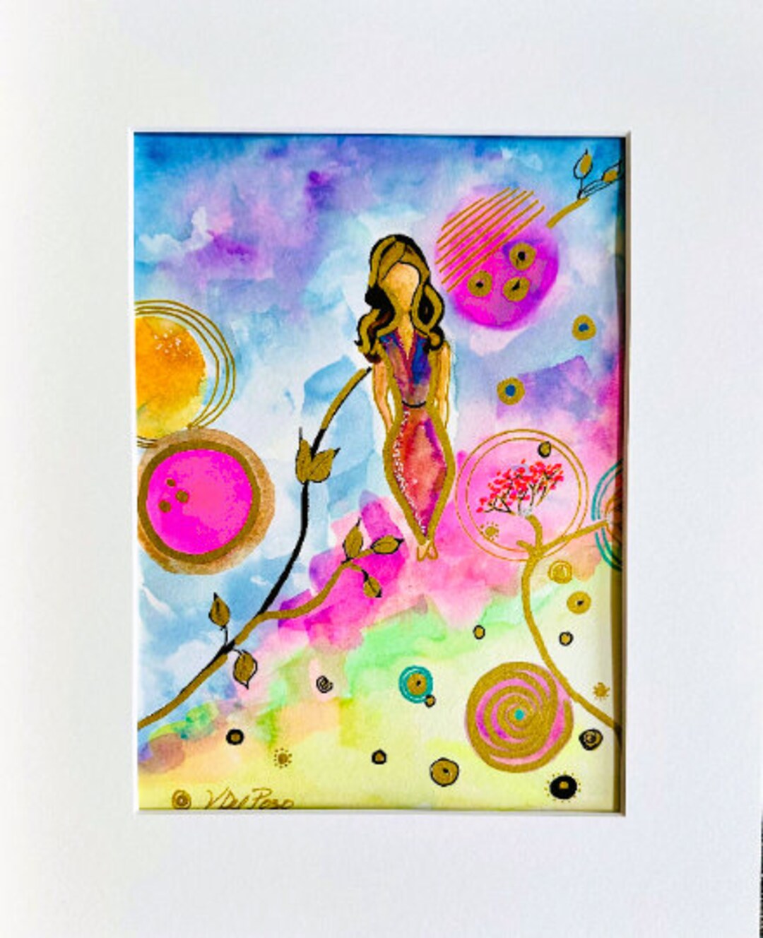 Goddess Original Watercolor Painting - Home Decor - Wall Art - Etsy