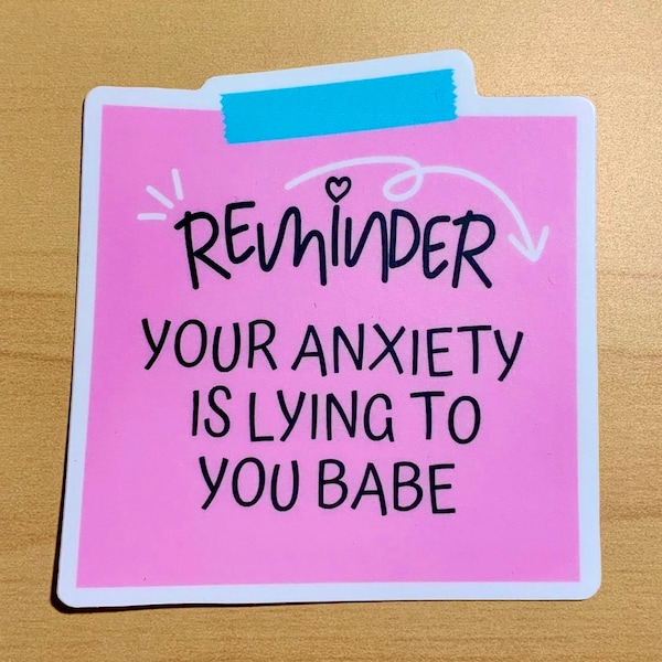 Anxiety Sticker - Etsy