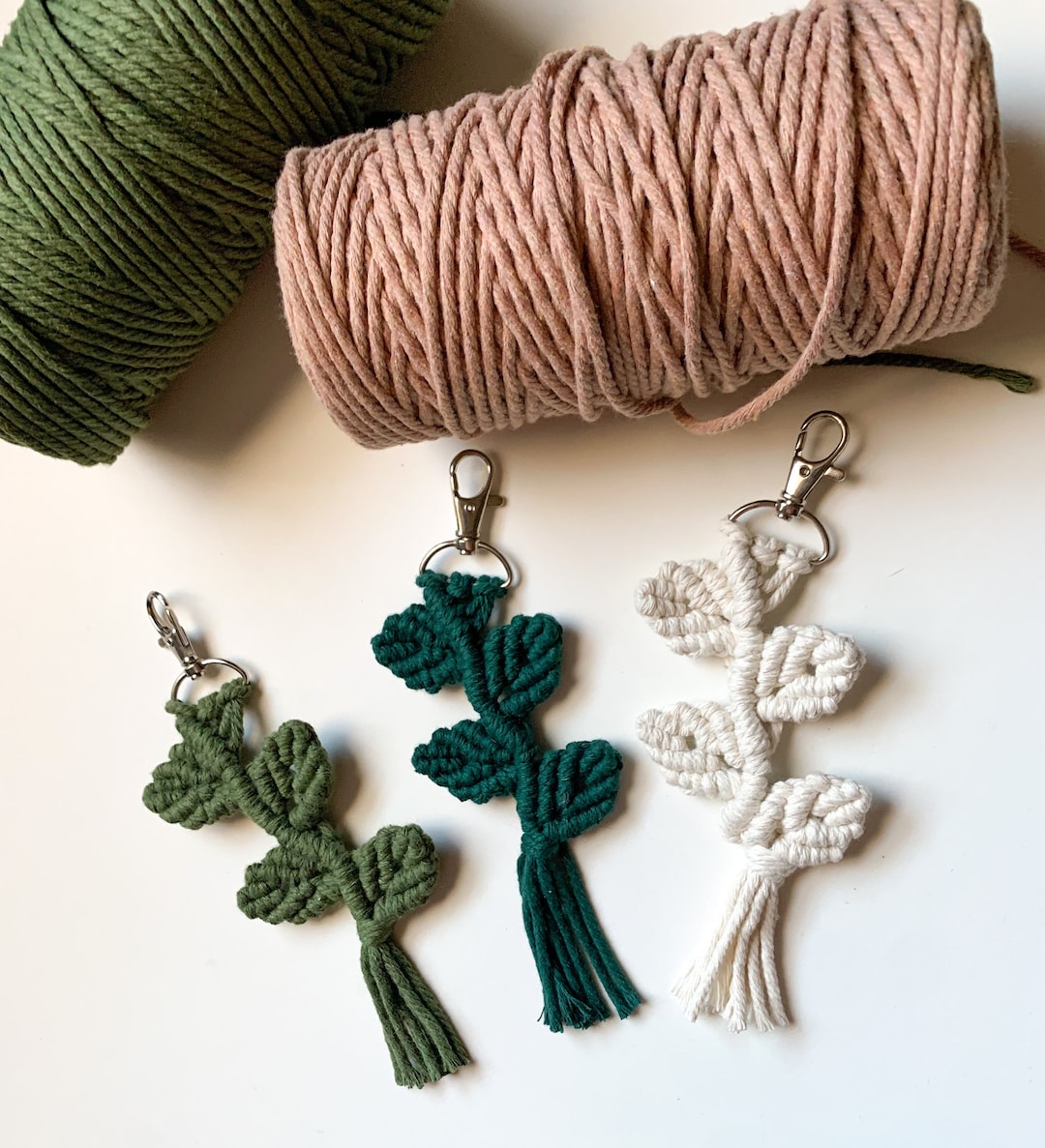 Macrame Keychain | Multiple Colors - Etsy