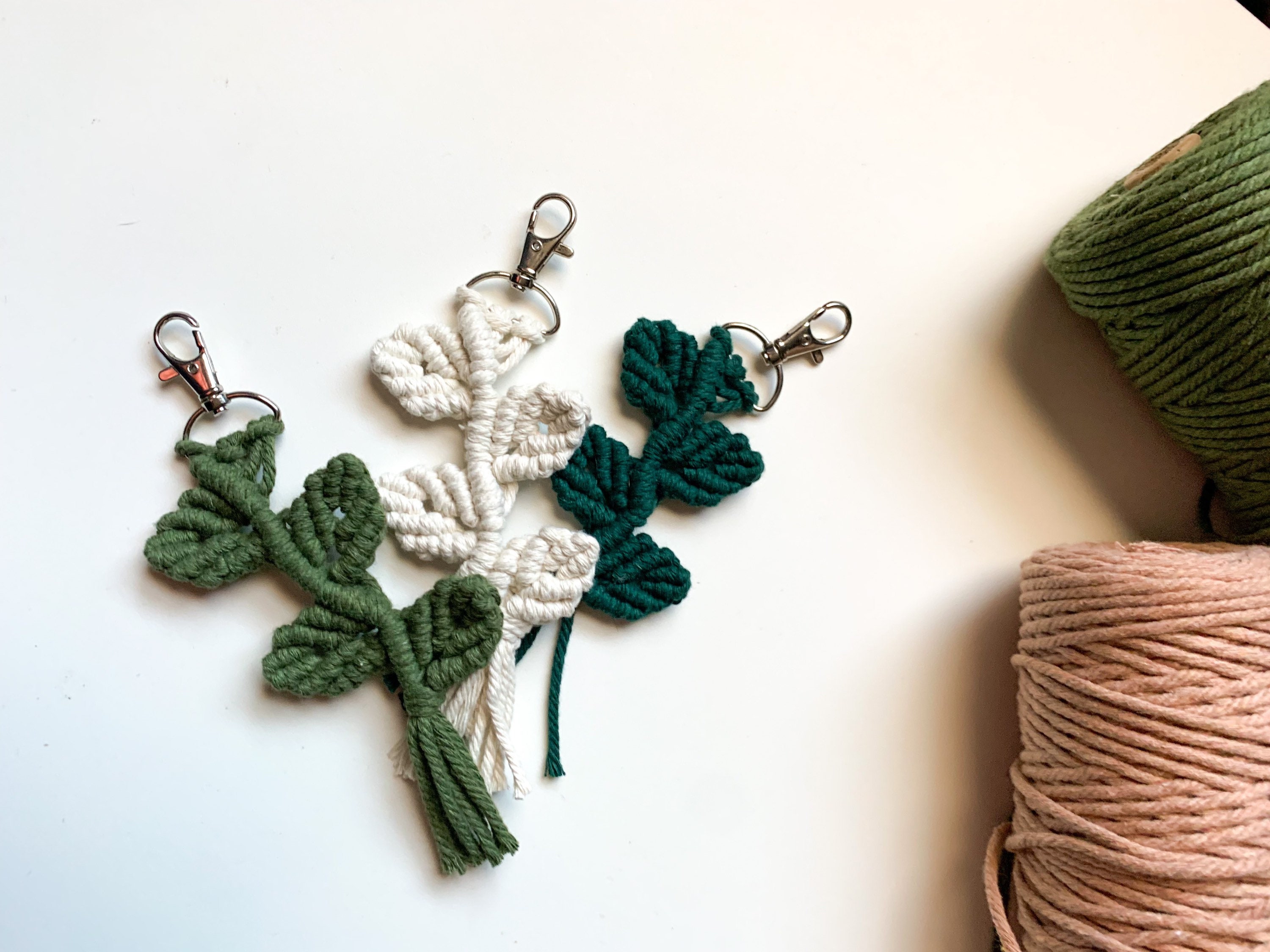 Macrame Keychain | Multiple Colors - Etsy