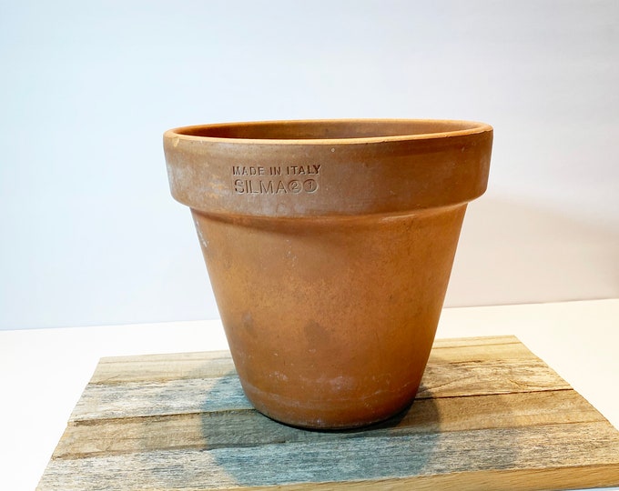 Vintage 1970's Italian Terra Cotta Pot by Silma | Authentic Italian ...