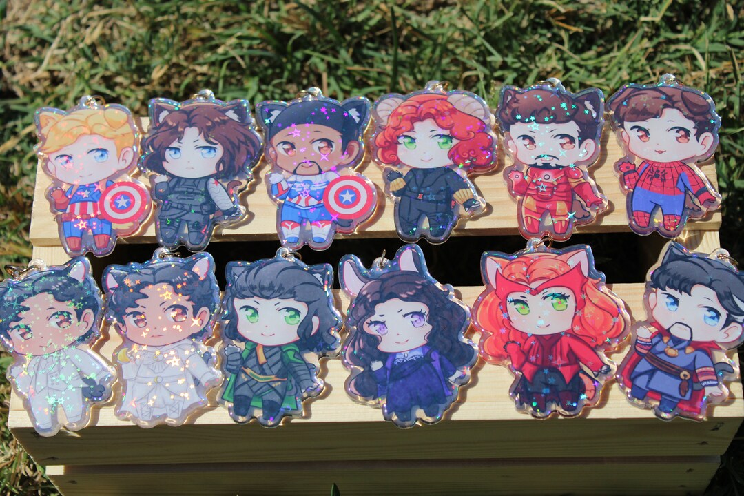 Marvel Inspired Keychains - Etsy