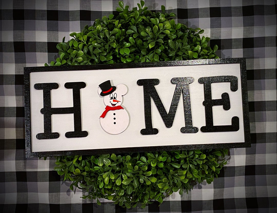 Interchangeable Mouse Inspired Home Sign, Mouse Home Sign ...