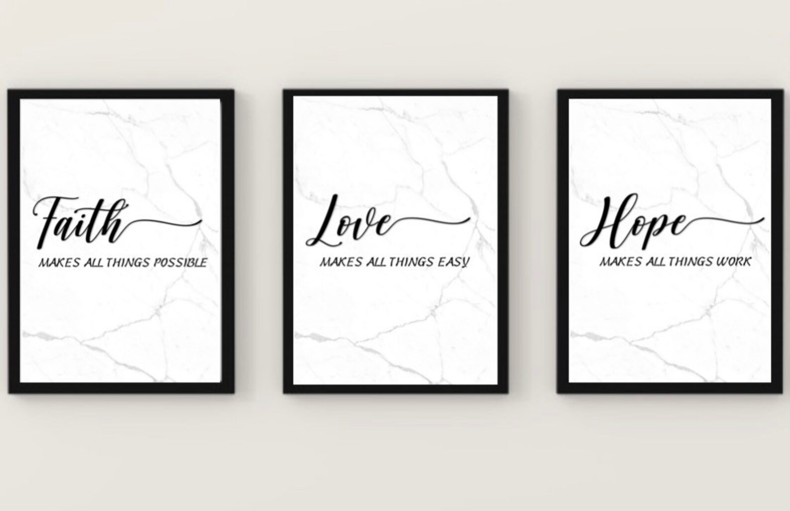 Faith Hope Love Frame Available Set of 3 | Etsy
