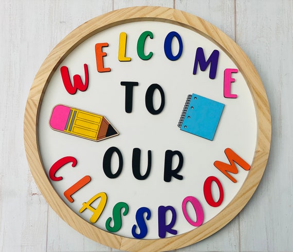 Welcome To Our Classroom Sign Etsy