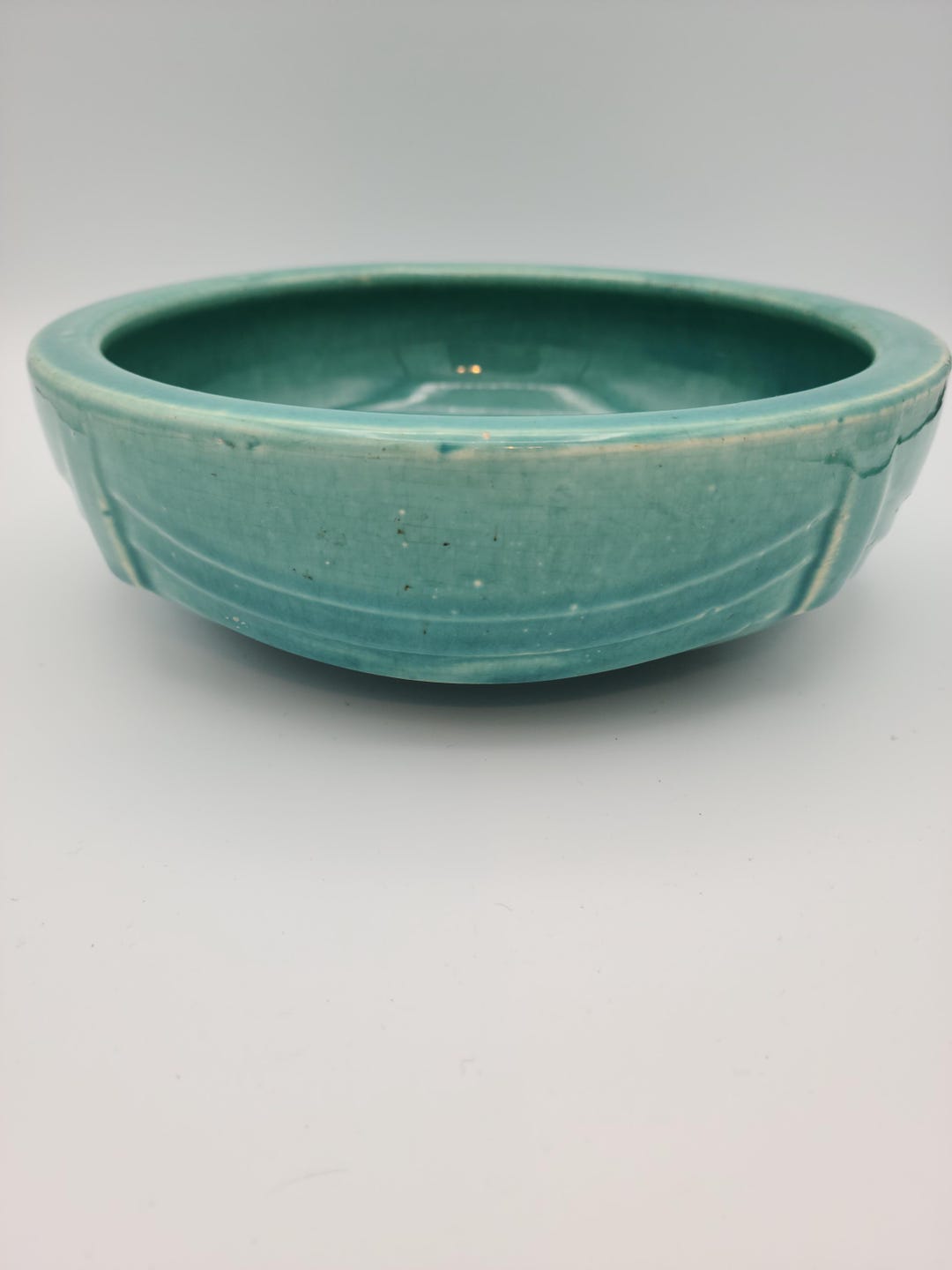 Mccoy 1940s Art Deco Drape Pottery Bulb Planter Bowl - Etsy