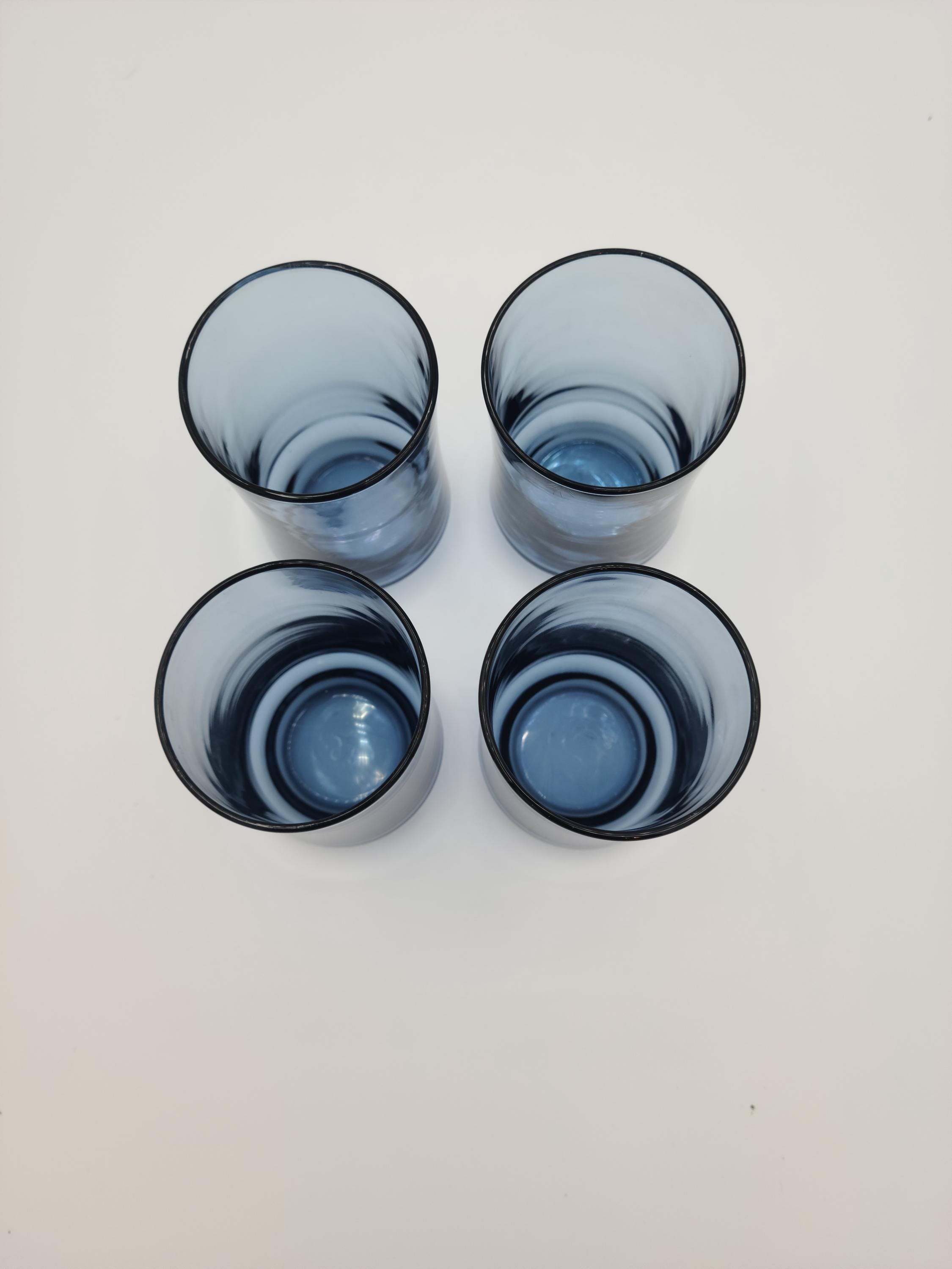 Vintage Libbey Blue Bolero Juice Glasses - Etsy