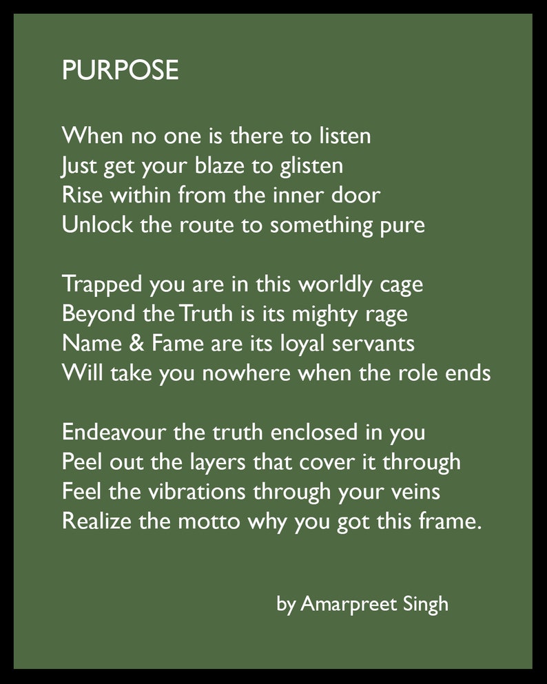 Purpose / Green Digital Download - Etsy