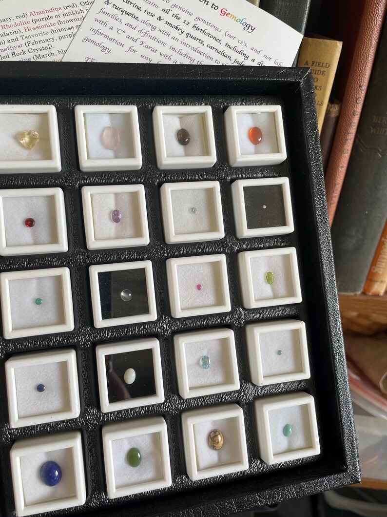 Boxed Set(2) of 20 Gemstones- Introduction to Gemology- Beautiful Gift ...