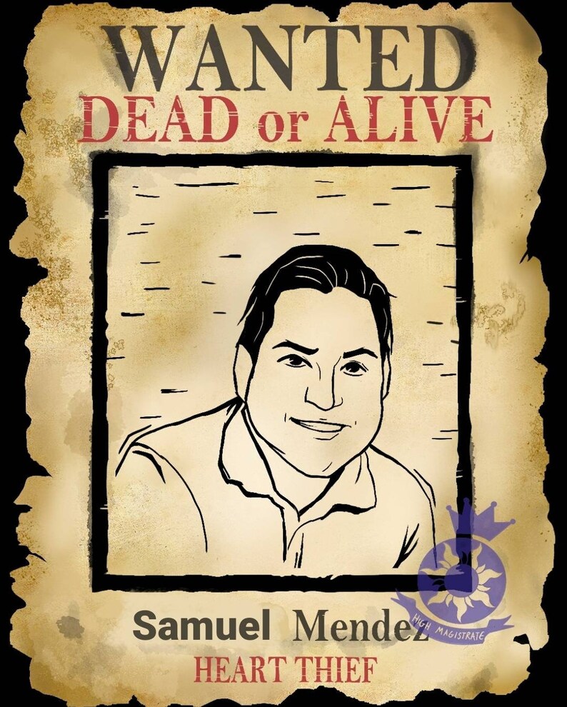 Personalised RAPUNZEL/FLYNN RIDER Wanted Poster Postcard | Etsy