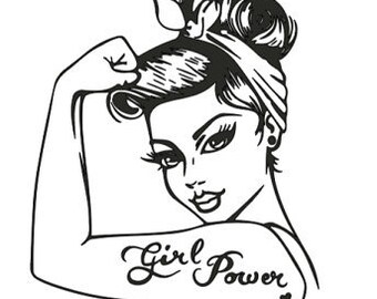 Rosie The Riveter Coloring Page