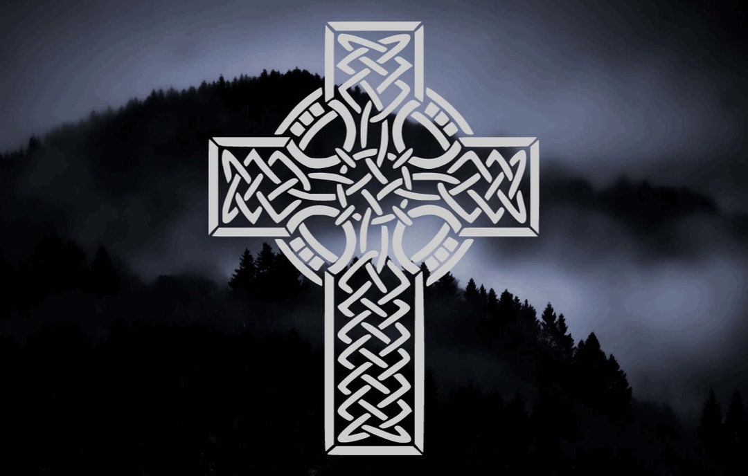 Celtic Cross Car Decal Pagan Paganism Celt Bumper - Etsy