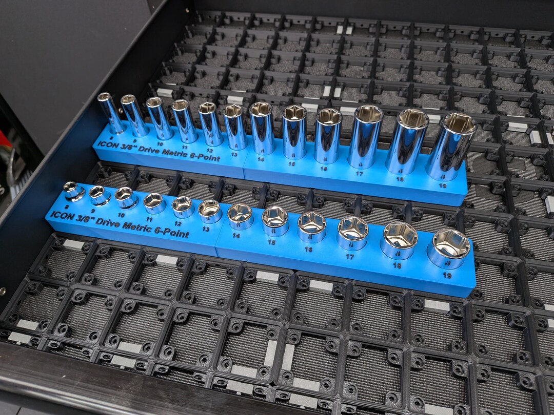 ICON 3/8" Metric Socket Gridfinity Holder - Etsy