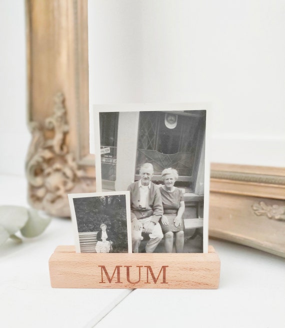 Personalised Wooden Photo Stand/picture Stand/polaroid Display | Etsy ...