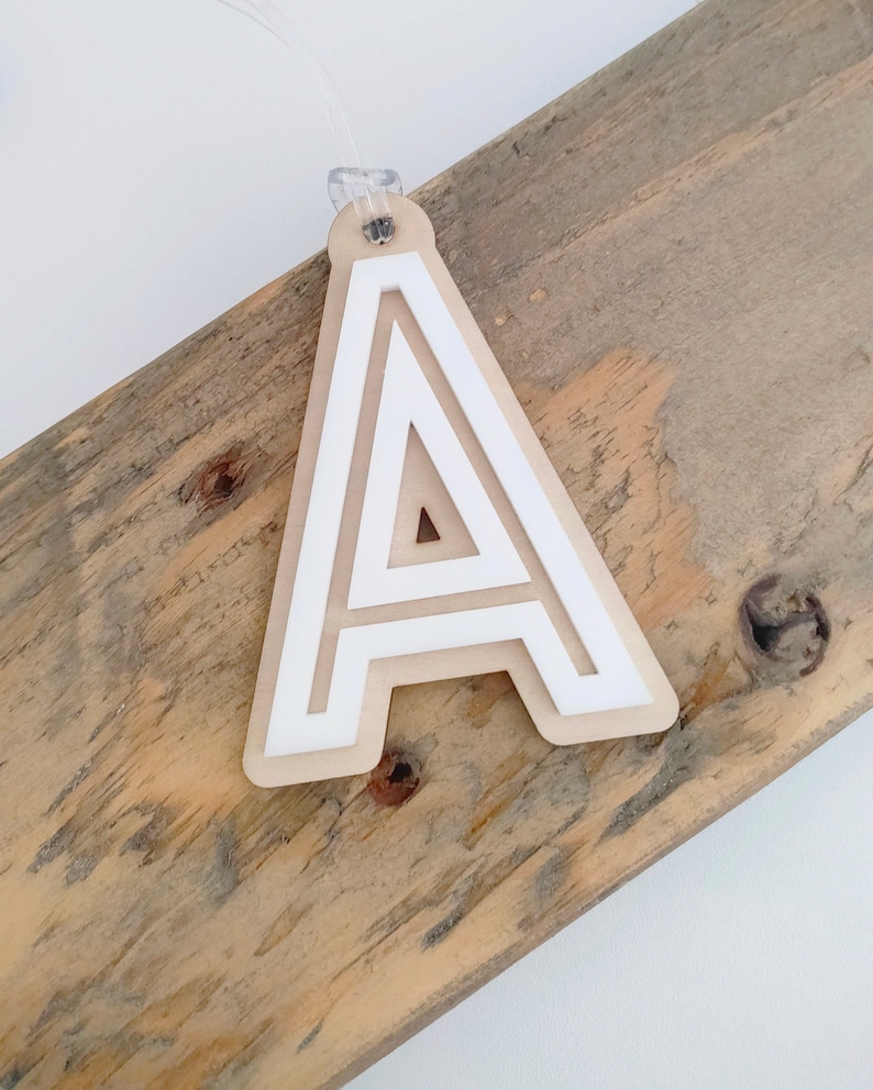 Personalised Initial Name Tag/bag Tag/stocking Tag - Etsy