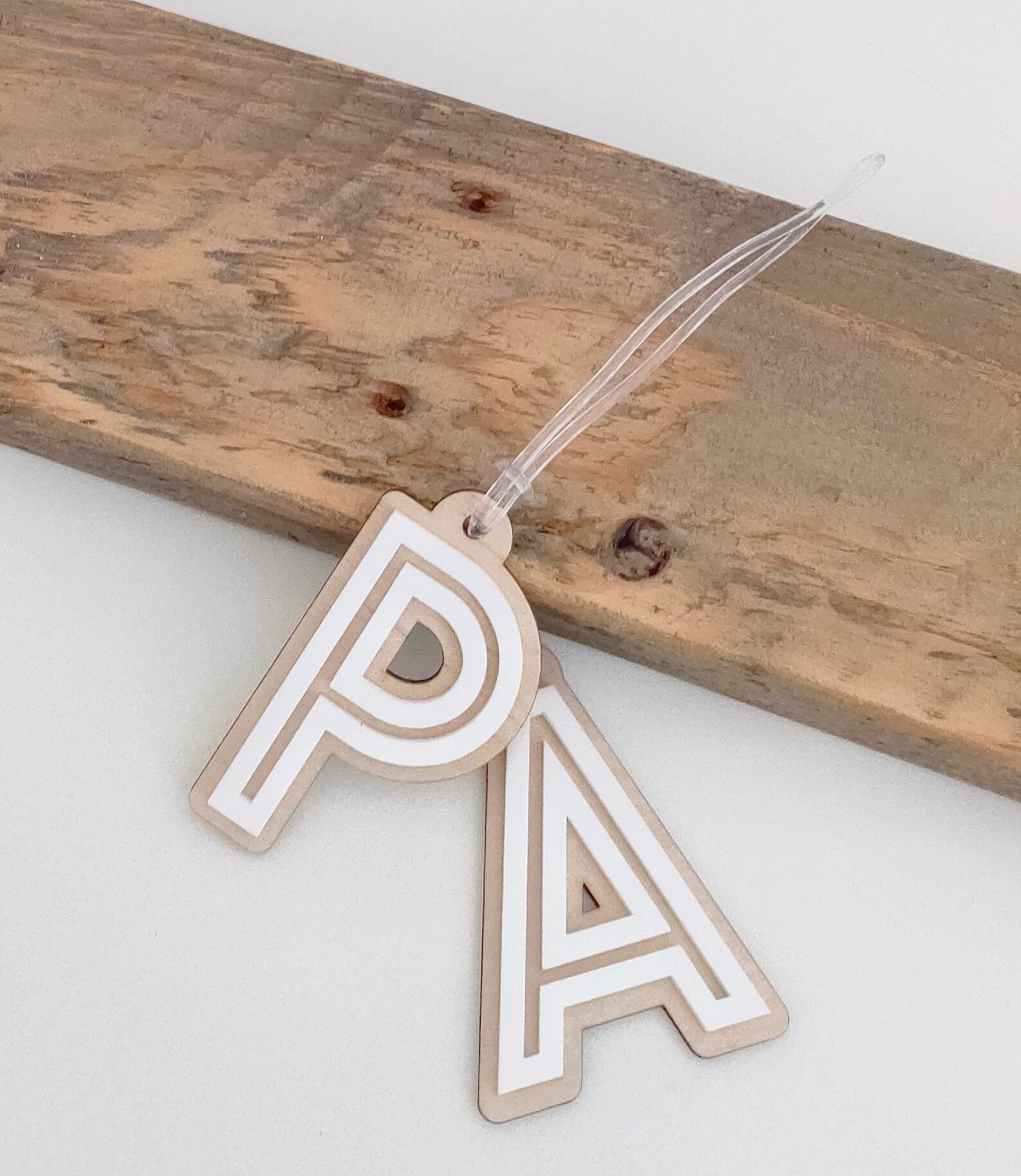 Personalised Initial Name Tag/bag Tag/stocking Tag - Etsy
