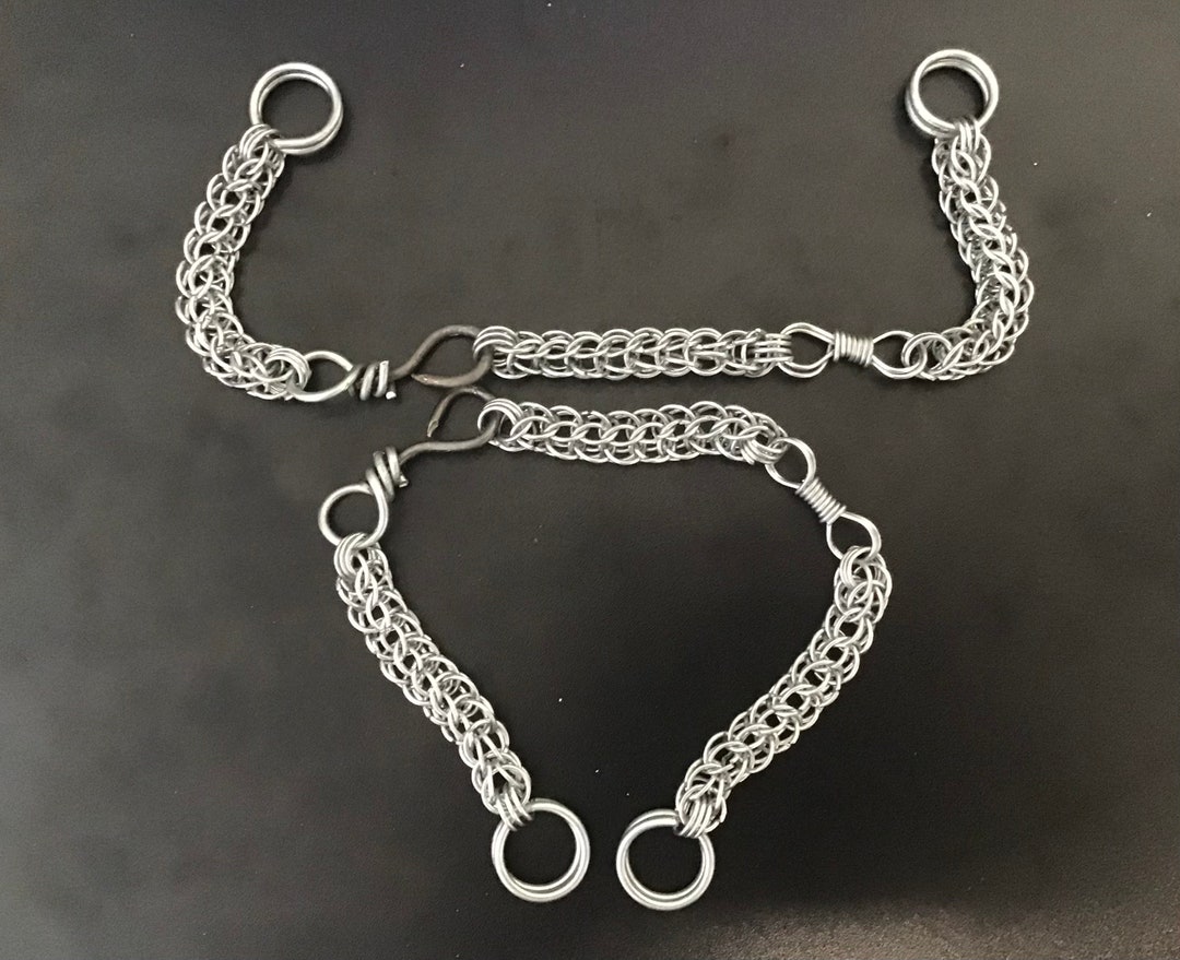 Rein Chains, Slobber Chains, Hand Made Set of Two "bright Persian One ...