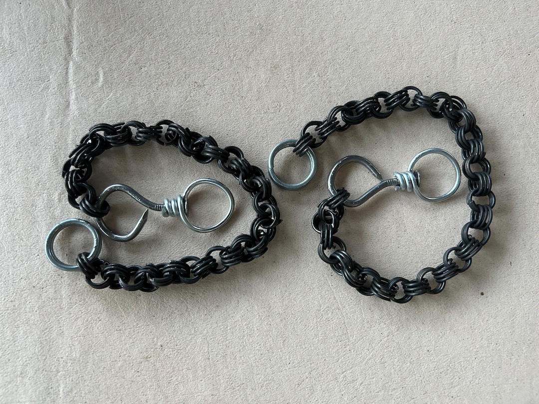 Rein Chains / Slobber Chains. Set of Two. "black Bart" - Etsy