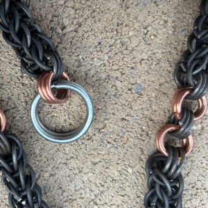 Rein Chains, Slobber Chains, Set of Two "black & Copper Triplets" - Etsy