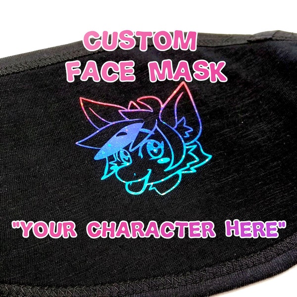 Custom Fursona Face Mask - Make Your Own Fursona Face Mask