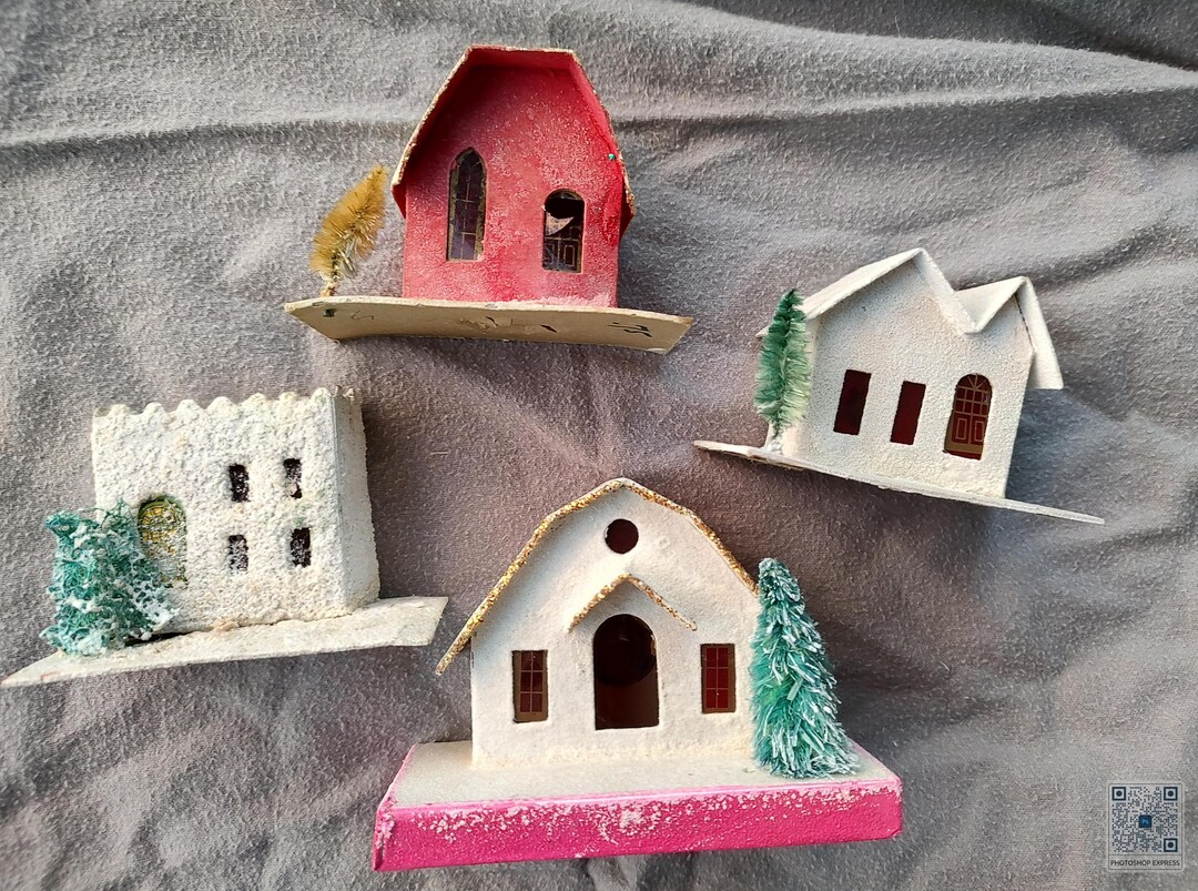 Vintage Putz Houses Second Group CHOICE - Etsy