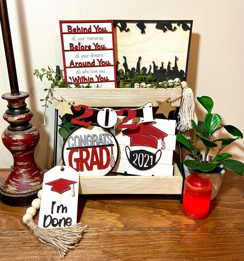 Graduation Tiered Tray SVG - Etsy