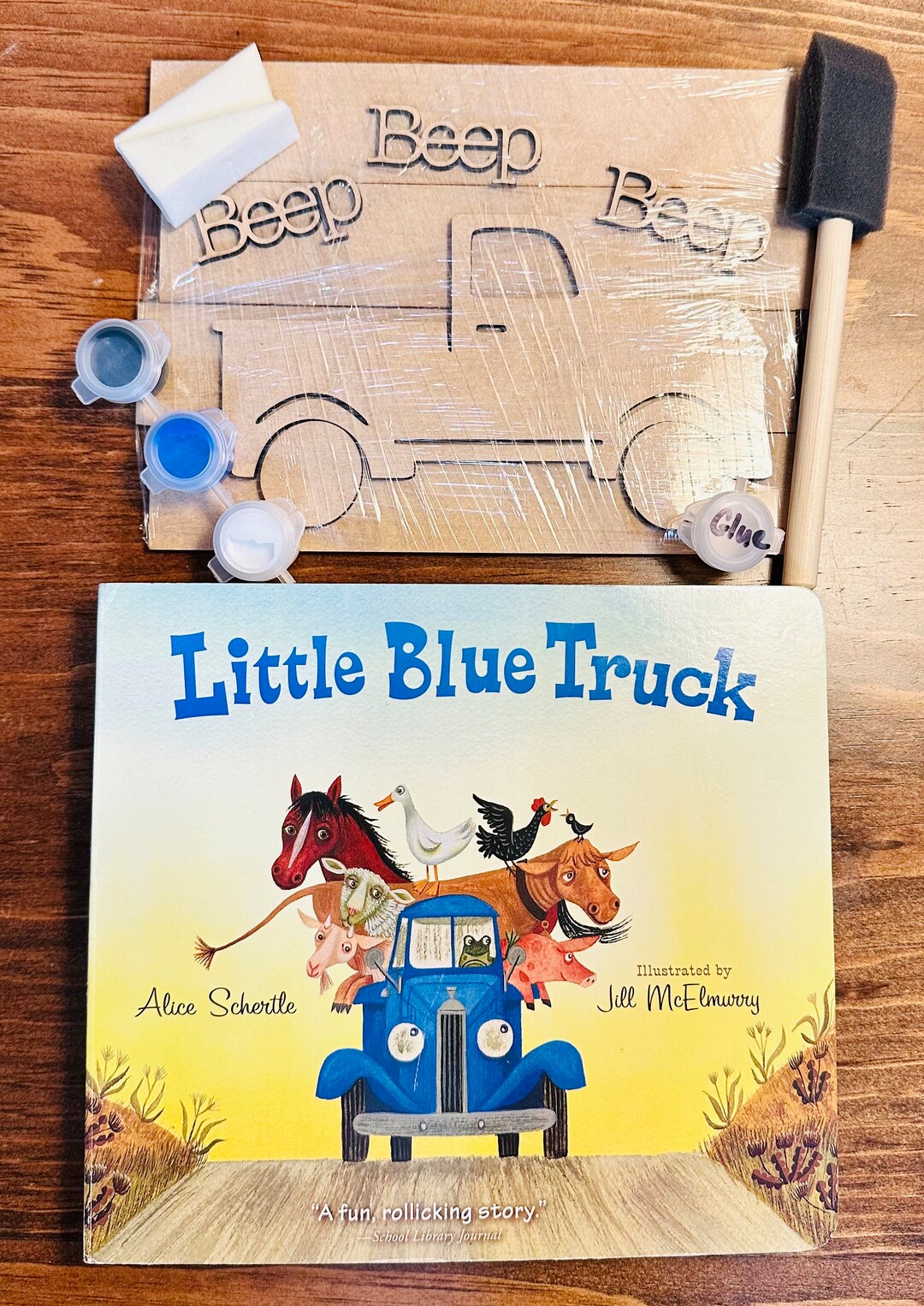 Little Blue Truck Craft and Book, Mommy and Me Craft Kit - Etsy