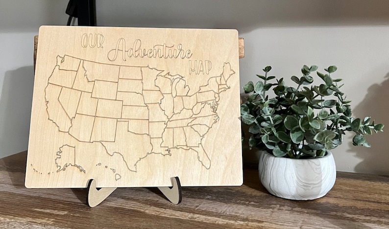 DIY Paint USA Map Travel Map Travel Lover Gift Paint - Etsy