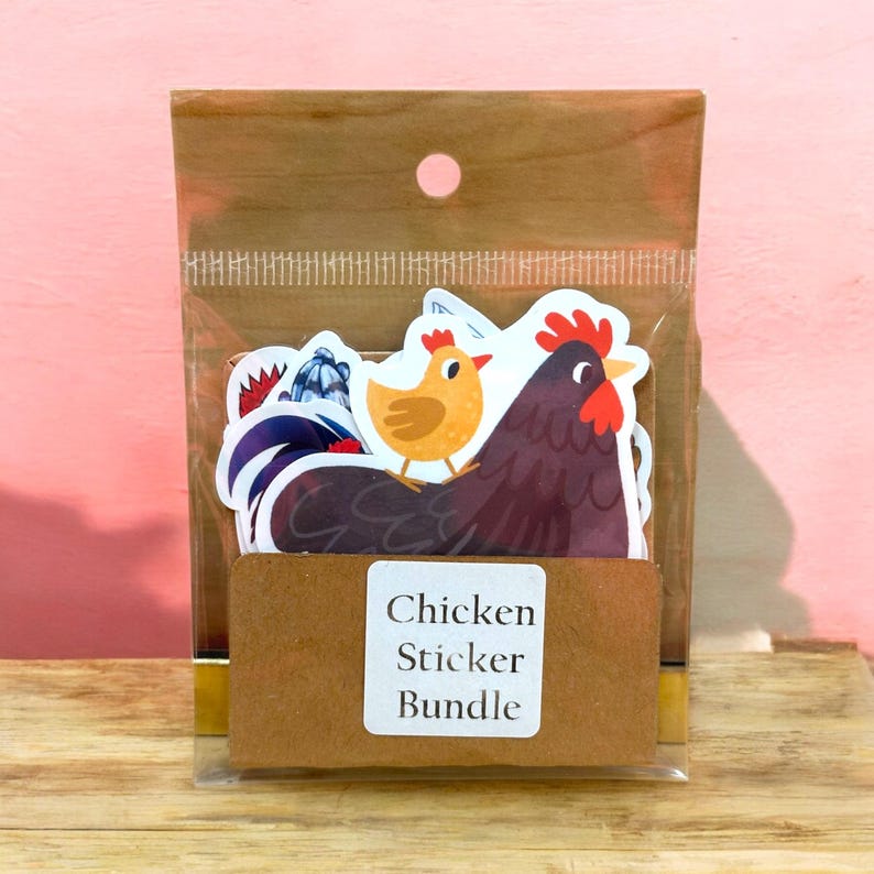 Sassy Chicken Stickers,chicken Stickers,farm Animal Sticker Bundle ...